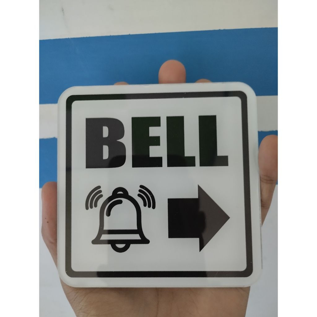 Jual PAPAN ACRYLIC TULISAN BEL / PAPAN AKRILIK BEL / TANDA BEL / BEL ...