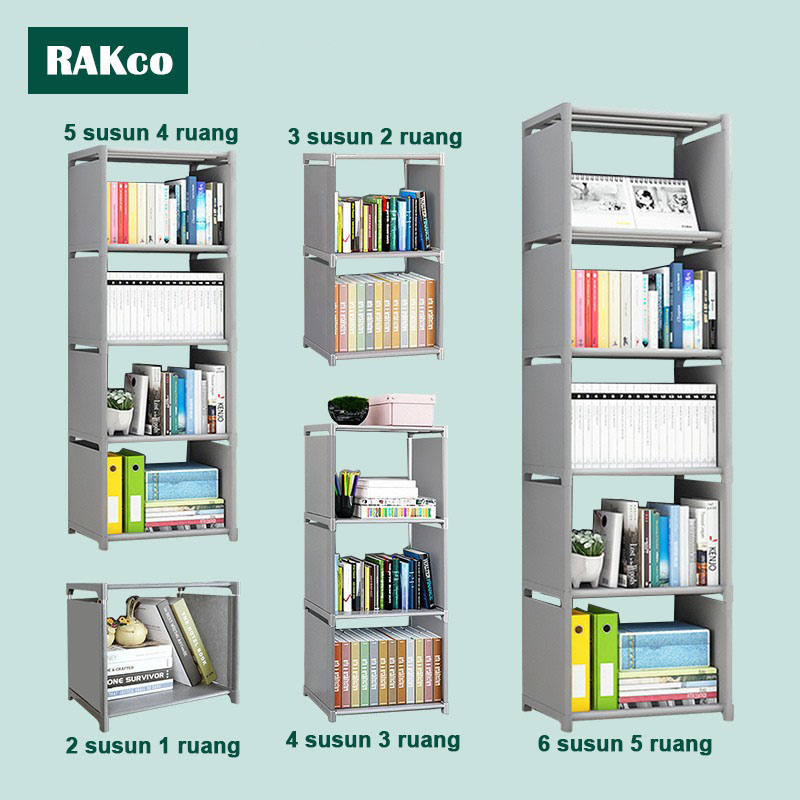 Jual Rak Buku 5 Susun Multifungsi / Tempat Multiguna Organizer 5 ...