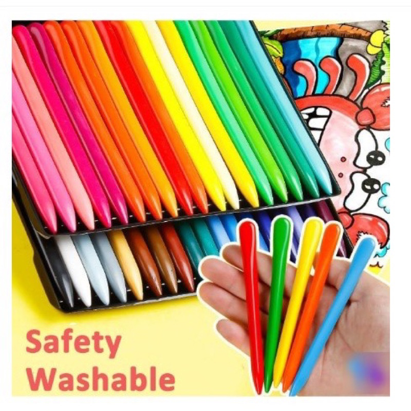 Jual CRAYON SET 208 PCS CRAYON AMAN UNTUK ANAK NON TOXIC CRAYON ...