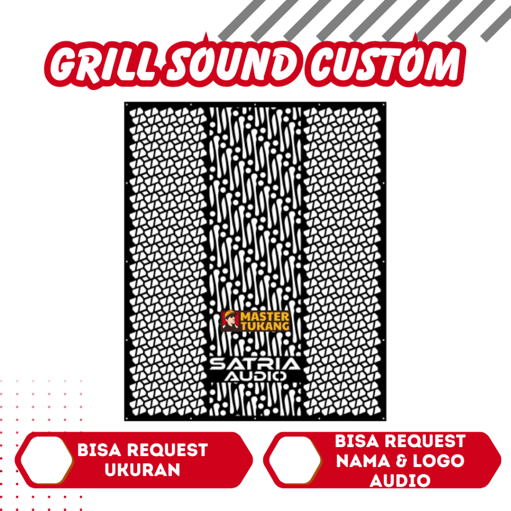 Jual GRATIS DESAIN - Grill sound system costum ukuran dan desain ...