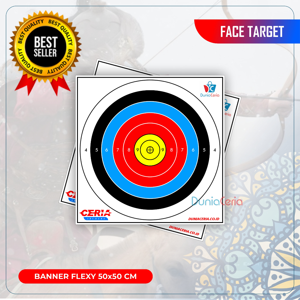 Jual Target Face Target Panahan 50 x 50 cm Bahan Banner | Shopee Indonesia
