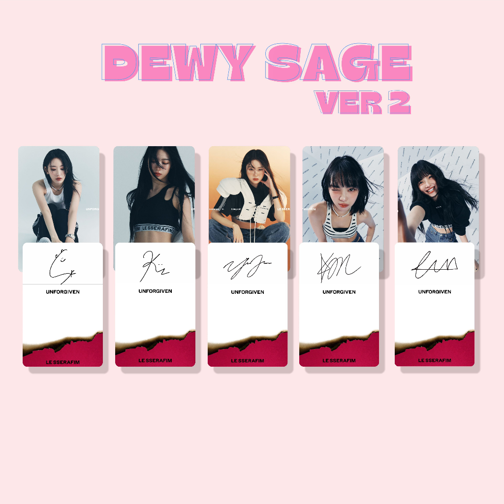 Jual PHOTOCARD LE SSERAFIM PHOTOCARD IDOL (ISI 5 PCS + LAMINASI 2 SISI ...