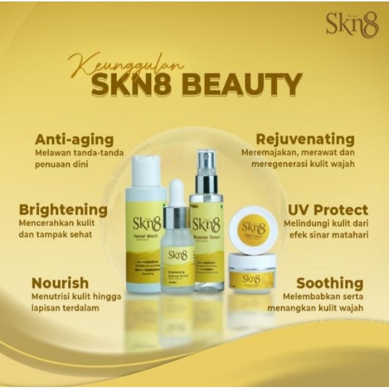 Jual PROMO!!! SKN8 BEAUTY SKINCARE ALAMI + PROBIOTIK SKN 8 PERAWATAN KULIT | Shopee Indonesia