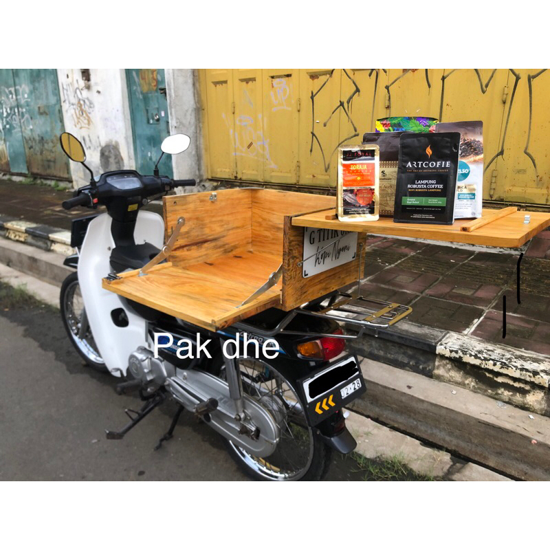 Jual BOX Kopi Keliling Kotak Jualan Dimontor kayu | Shopee Indonesia
