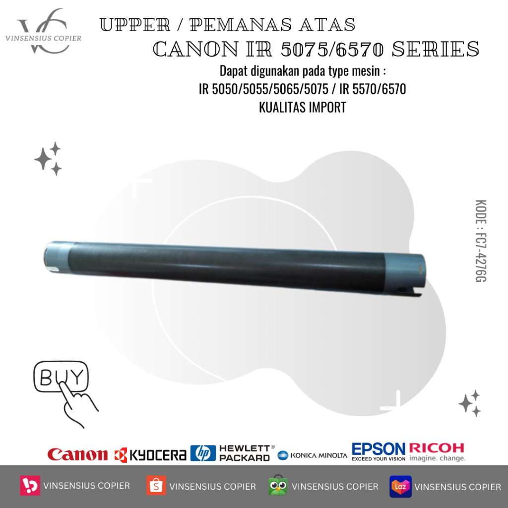 Jual UPPER FUSER / PEMANAS ATAS CANON IR 5055/5065/5075/6570 ( PREMIUM ...