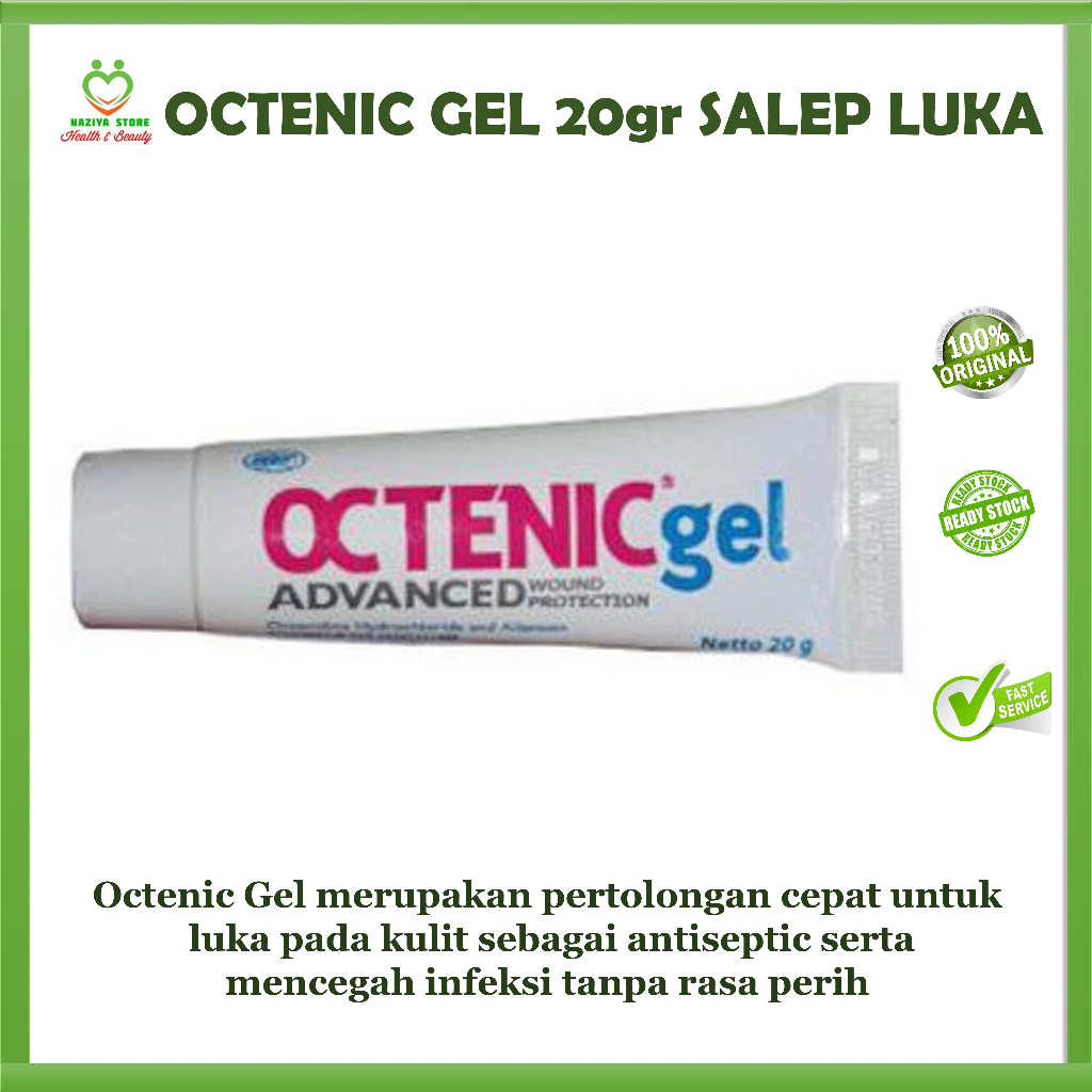 Jual OCTENIC GEL 20 g - Gel Antiseptik Dan Perlindungan Untuk Luka 20 g ...