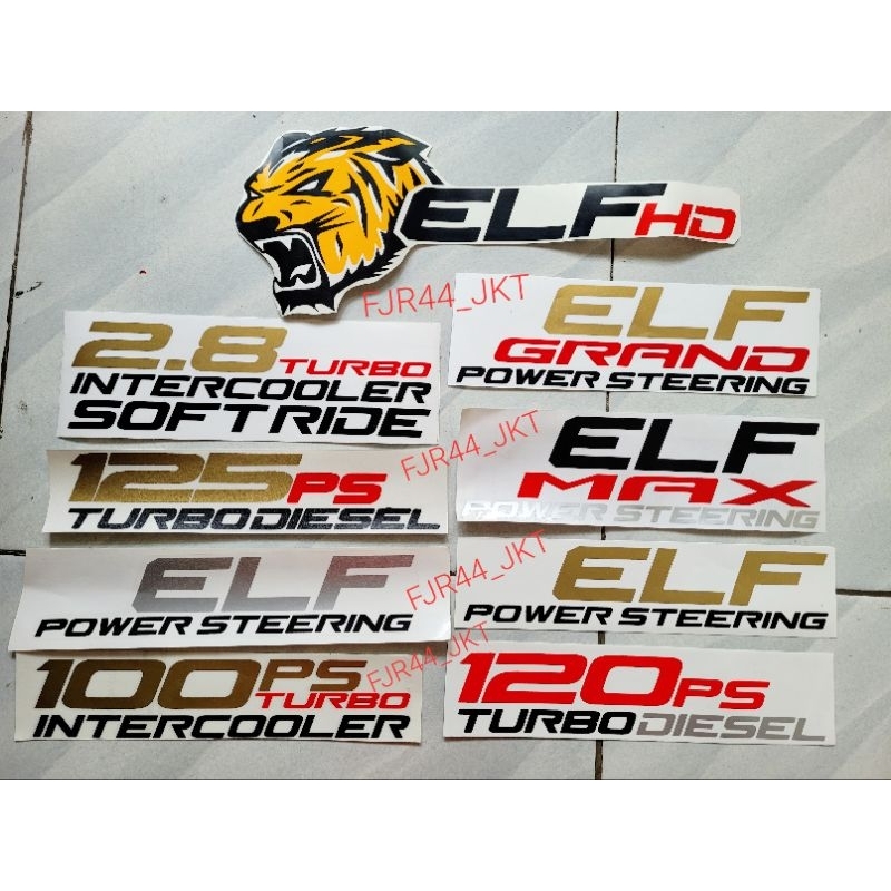 Jual sticker stiker isuzu elf nkr 71/ stiker macan elf hd/ stiker125ps ...