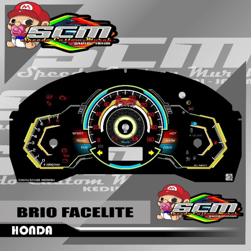 Jual Papan speedometer Brio Mobilio Facelite 2016-2023 panel spidometer ...