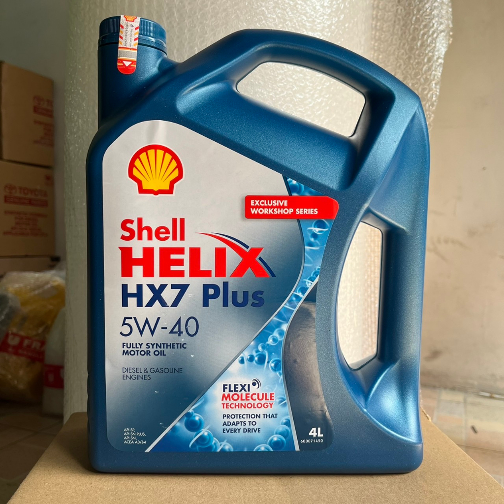 Jual OLI MOBIL SHELL HELIX HX7 Plus 5w-40 4Liter galon | BARCODE HIJAU ...