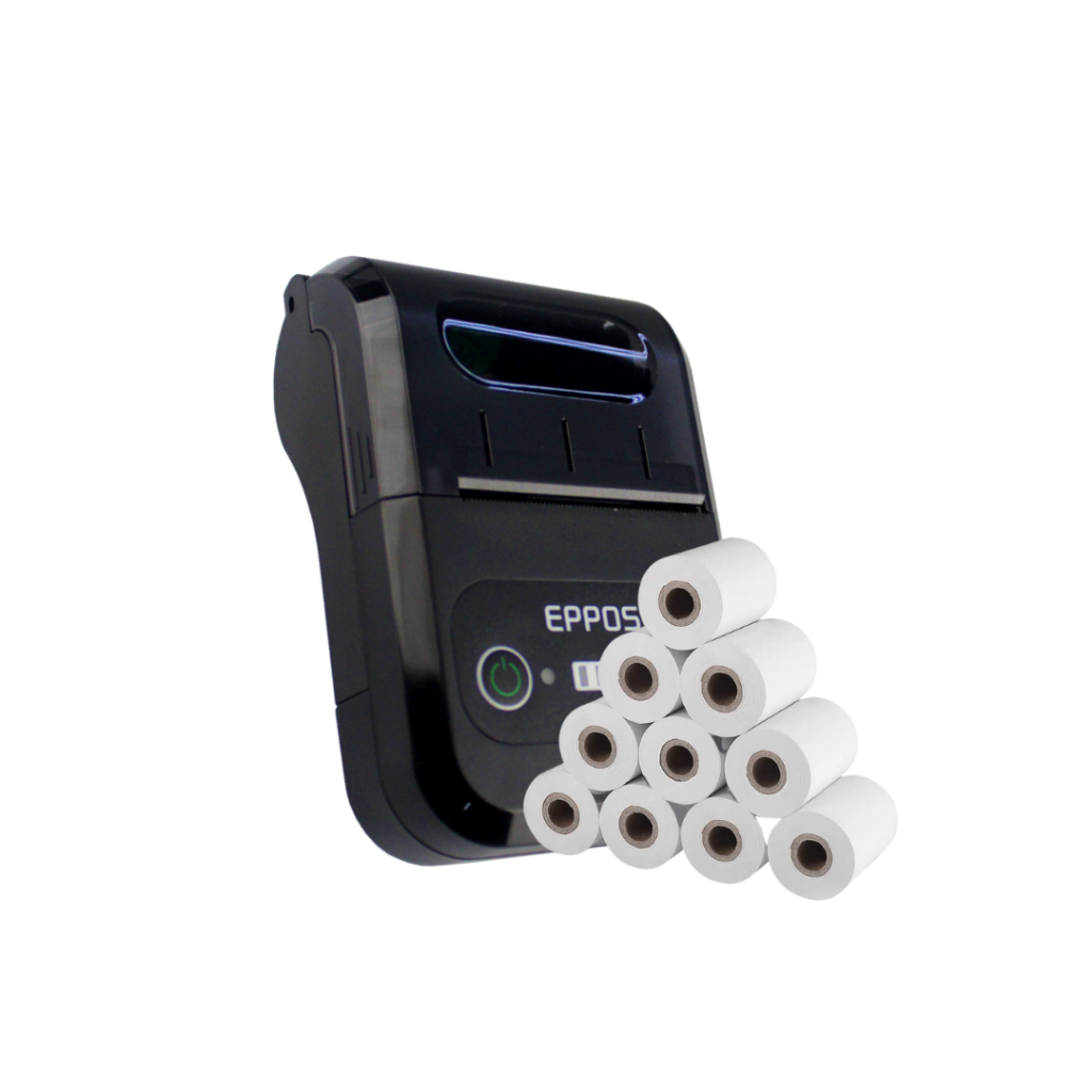 Jual Paket Mobile Printer Bluetooth Thermal EPPOS + 10 Roll Kertas printer | Shopee Indonesia