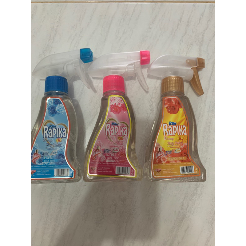 Jual soklin rapika spray biang 5in1 pelicin pakaian siap pakai 250ml ...