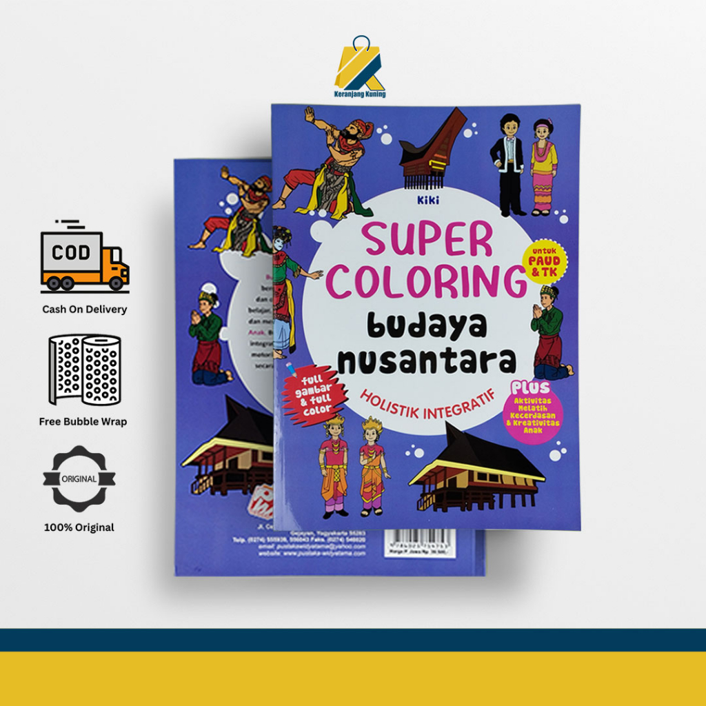 Jual Buku Aktivitas Anak : Super Coloring Budaya Nusantara Untuk PAUD ...