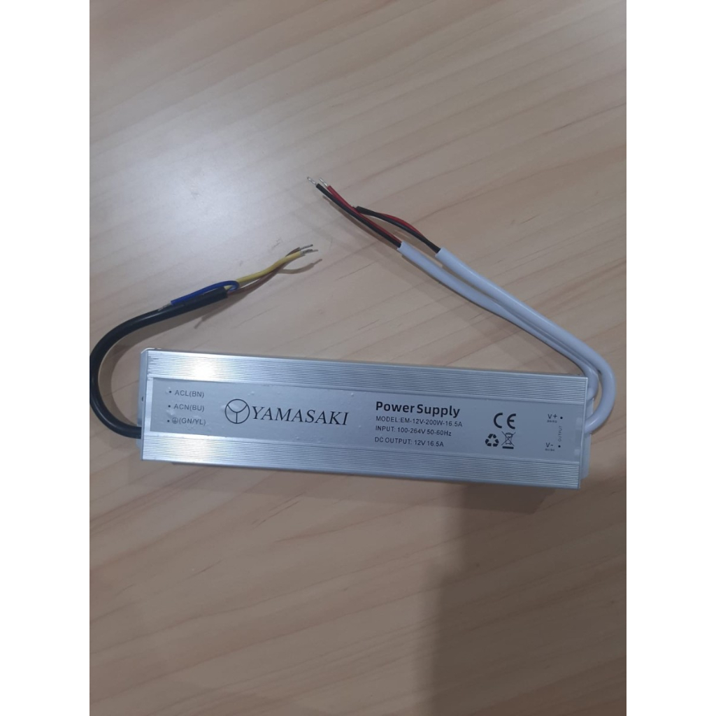 Jual Trafo Power Supply Outdoor Waterproof 12V 200W 16,5A FULL POWER | Shopee Indonesia