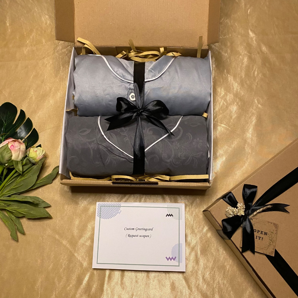 Jual [ HAMPERS PIYAMA COUPLE ] KADO PERNIKAHAN HADIAH WEDDING HAMPERS ...