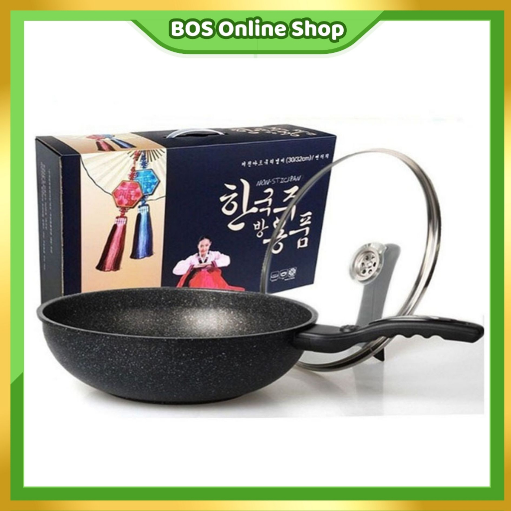 Jual BOS513 Panci Wok Korea / Wajan WokPan / Panci korea | Shopee Indonesia