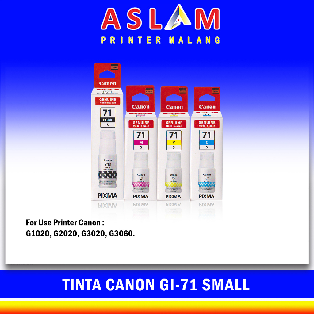 Jual Tinta Canon GI-71 small GI71s GI 71 Tinta Canon GI71 Tinta Printer ...