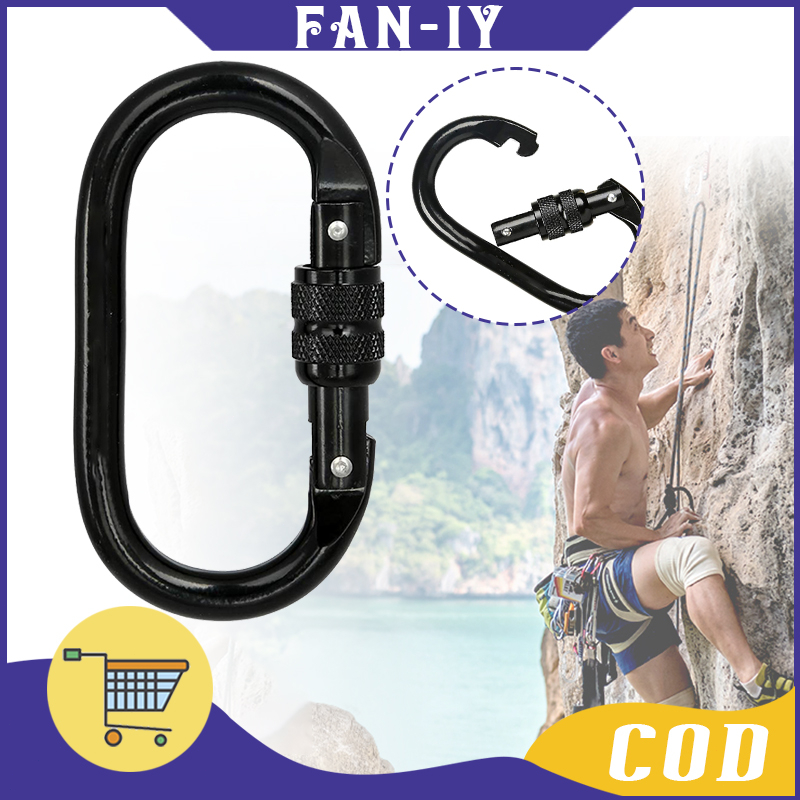 Jual Pengait Panjat Tebing 25KN / Gantungan Carabiner Multifungsi Dapat ...