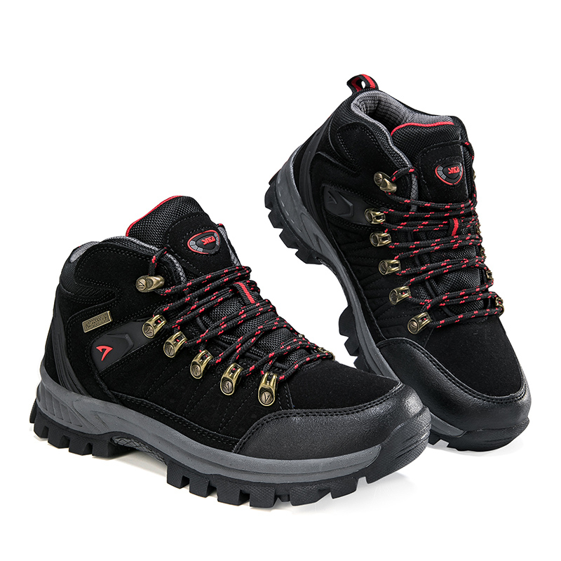 Jual Sepatu Gunung Snta 505 Black Red Sports Hiking Outdoor Waterproof ...