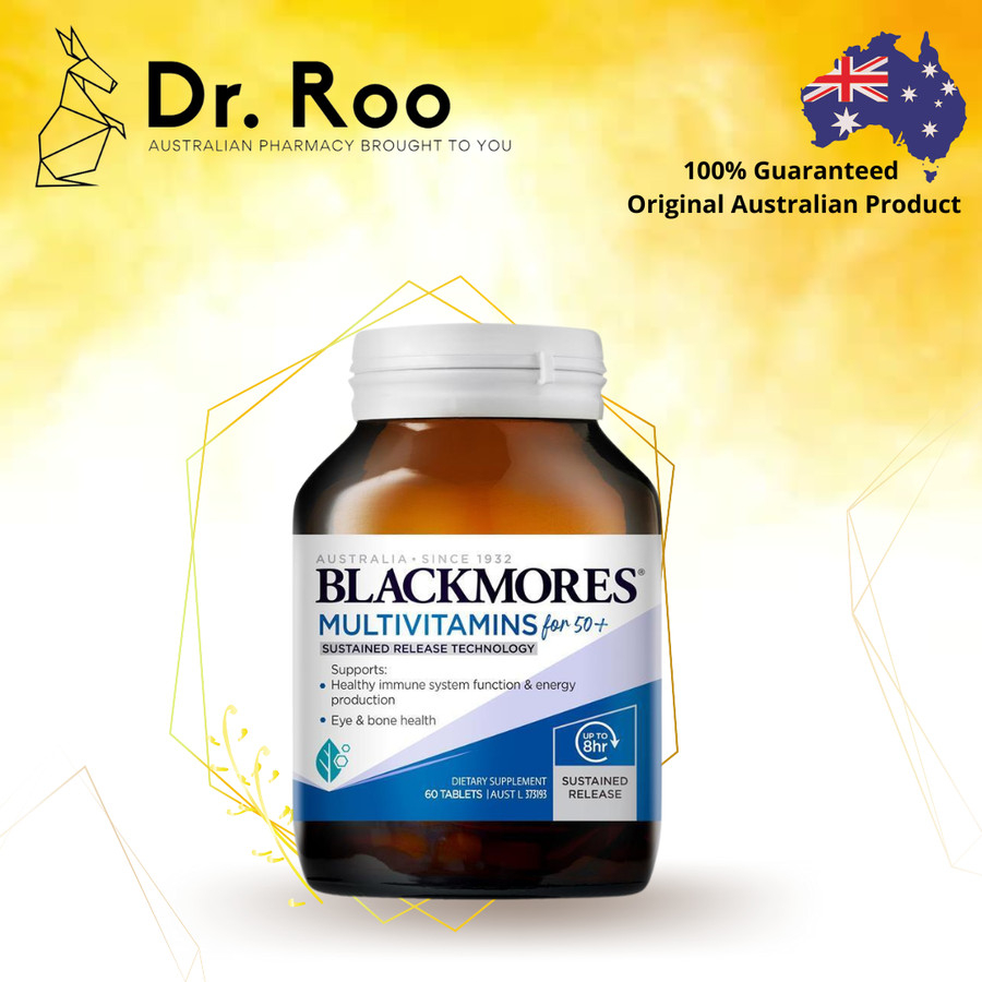 Jual Blackmores Multivitamins For 50+ Release Tablets 60 Tablets | Shopee Indonesia