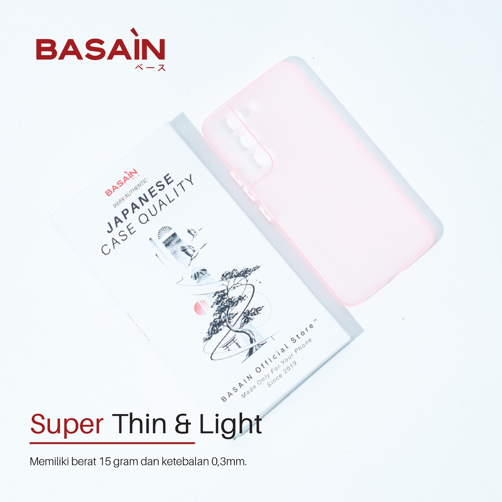 Jual BASAIN Casing Samsung S23 Soft Silicone 2.0 Case ORIGINAL - Pink ...