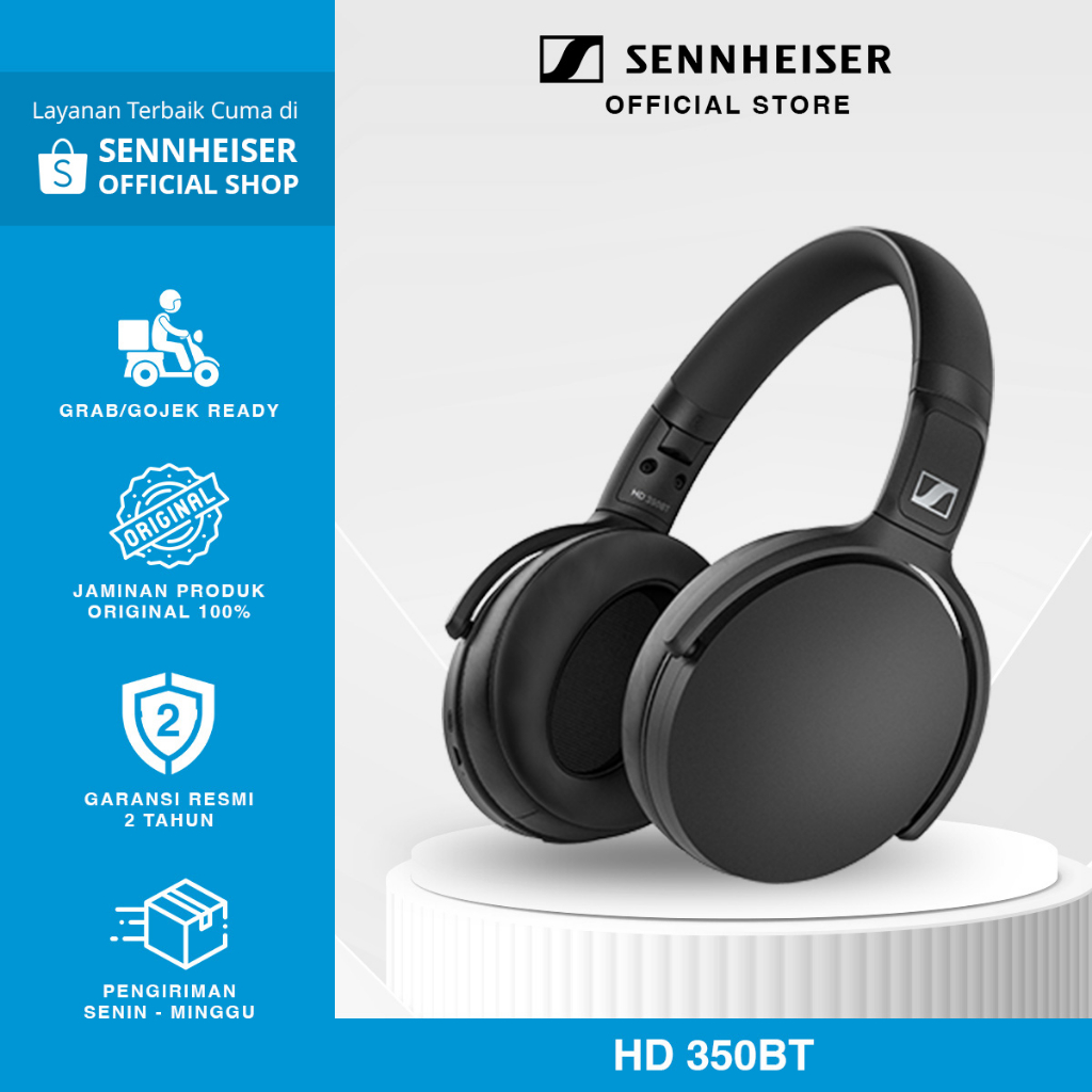 Jual SENNHEISER HD 350 BT Wireless Headphones | Shopee Indonesia