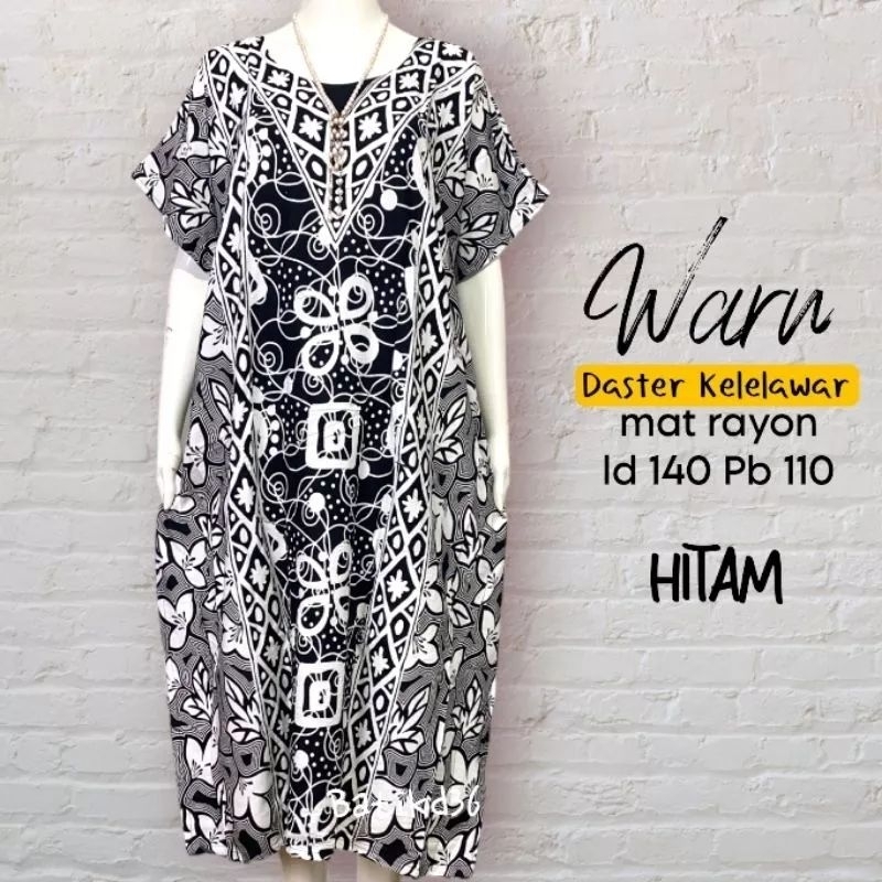 Jual Baju Tidur Daster Kelelawar Black white Waru CT 115 Kekinian ...