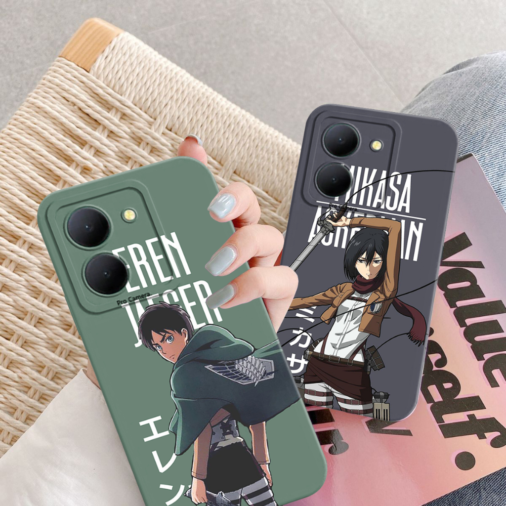 Jual [SVN15] Softcase Prokamera Vivo Y36 4G/5G Motif Anime Attack On ...