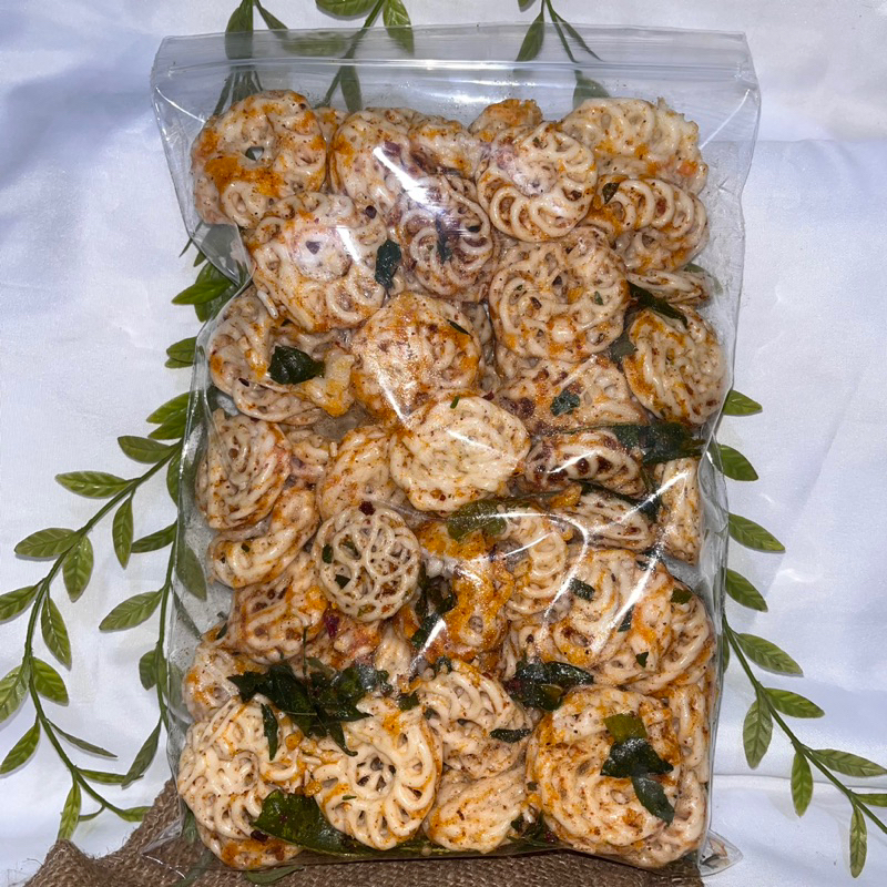 Jual 250gram KRUPUK VIRAL RAFAEL PUTIH PEDAS GURIH | Shopee Indonesia