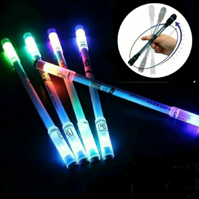 Jual Pen Spinner Led Pulpen Spinning Menyala Lampu | Shopee Indonesia