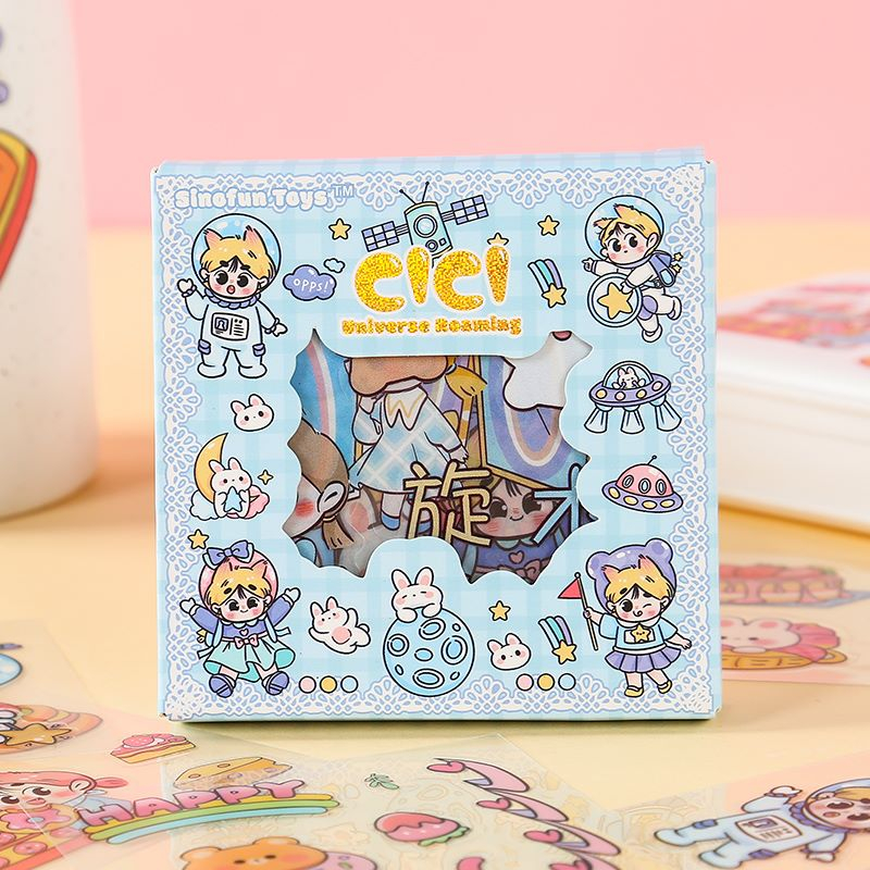 Jual BOX KECIL Isi 100 Lembar Stiker Anti Air Lucu Senmu Nono Sanrio ...