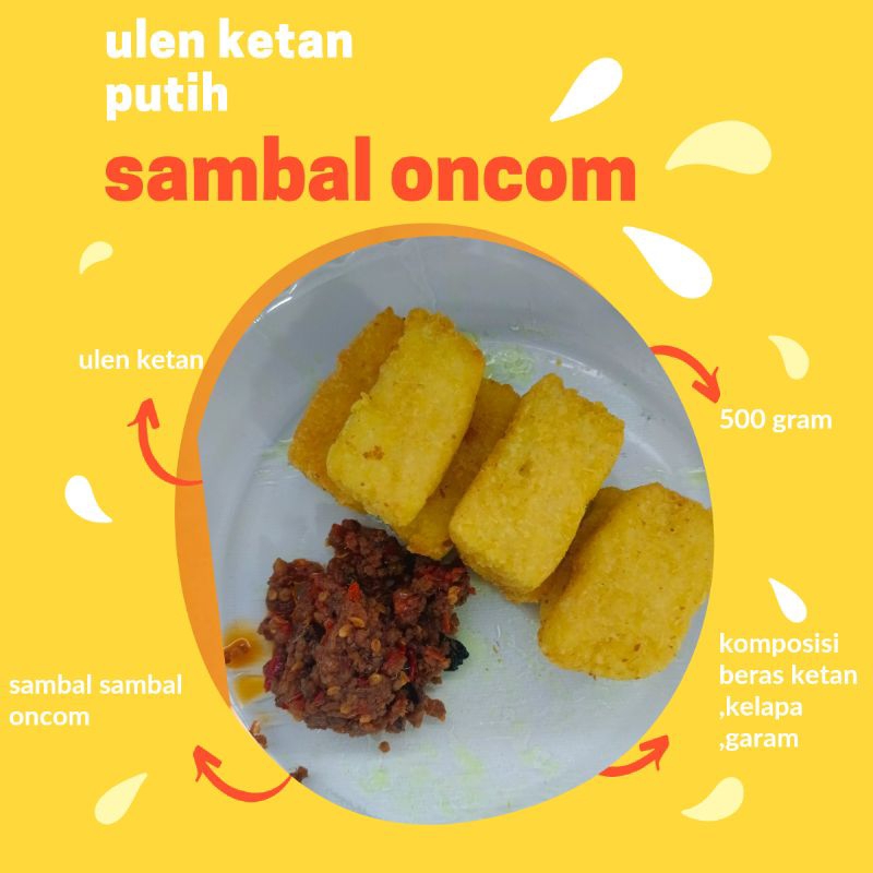 Jual ulen ketan sambal oncom/ serundeng 500gram | Shopee Indonesia