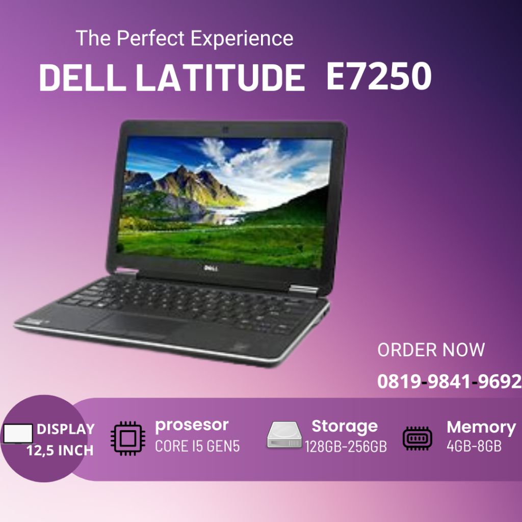 Jual Laptop dell latitude e7250 core i5 gen5 ram 8gb ssd 256gb | Shopee Indonesia