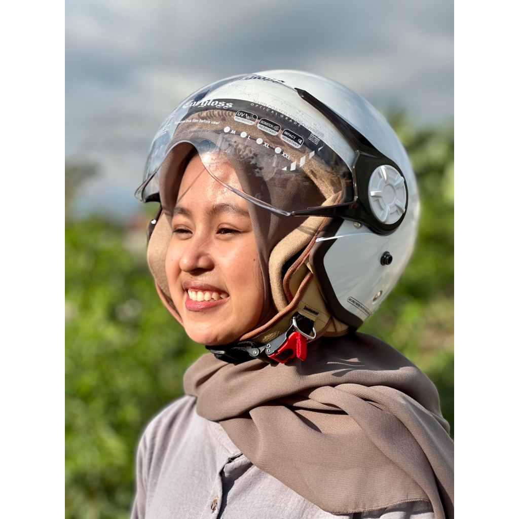 Jual Helm Cargloss Hijab Yrh Helmet Original Dewasa Sni | Shopee Indonesia