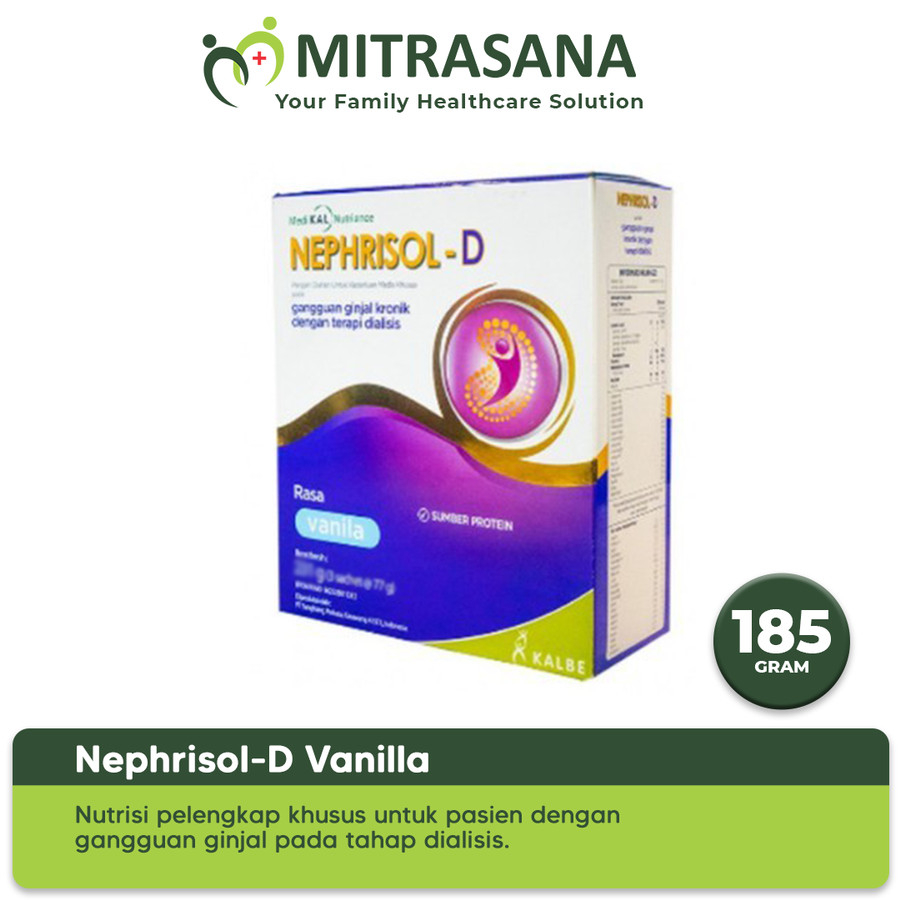 Jual Bundle 24 Box Nephrisol-D Cappucino / Vanila 210 g - Nutrisi ...