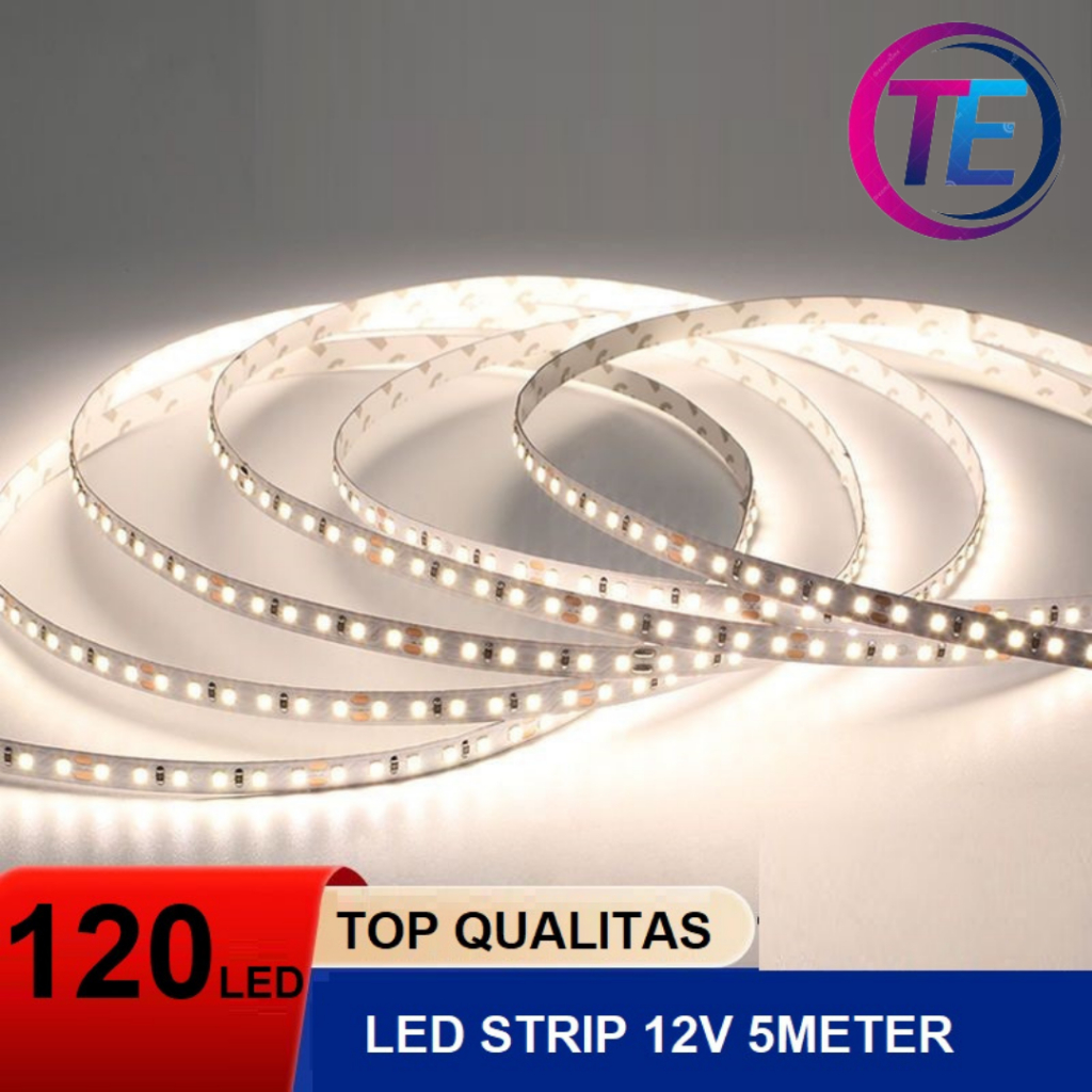 Jual LED Strip Lights Natural White 4000K 5M 120LED SMD2835 8MM Wide ...