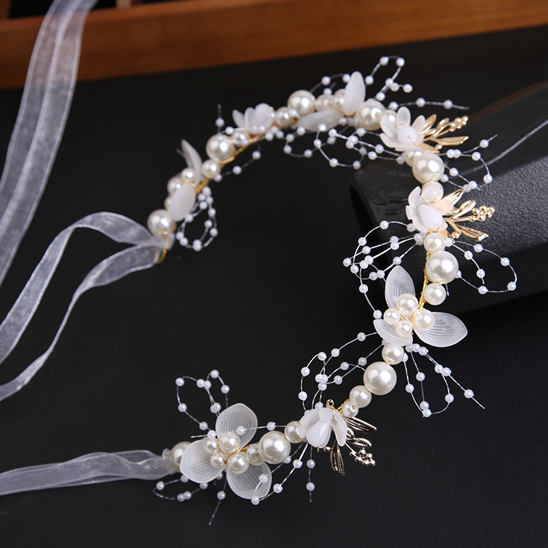 Jual Headpiece bunga mutiara putih | Shopee Indonesia