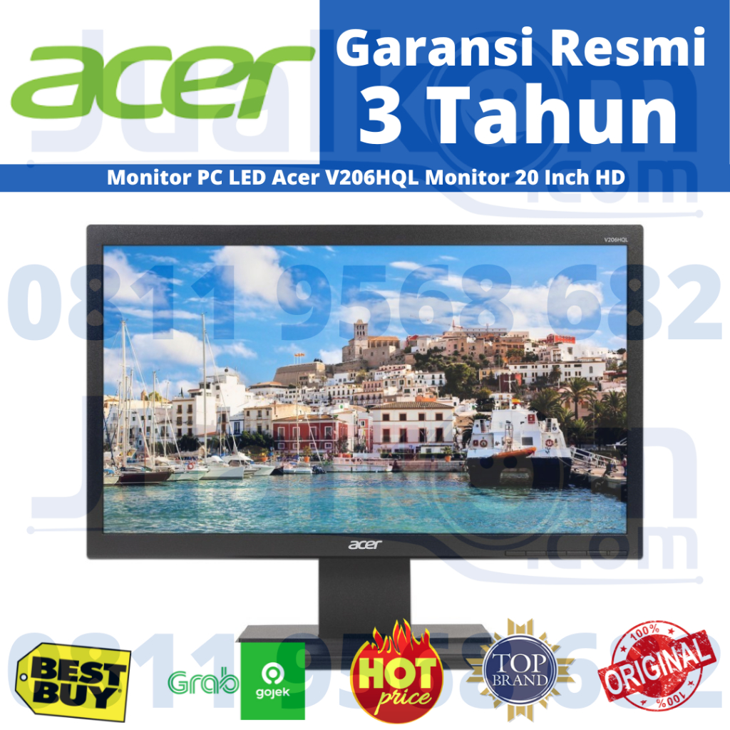 Jual Monitor PC LED Acer V206HQL Monitor 20 Inch HD | Shopee Indonesia