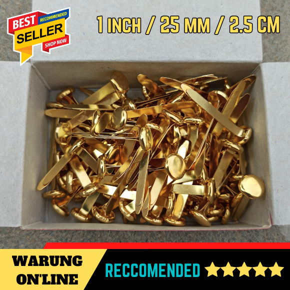 Jual Paku Belah Paper Fastener SDI 0771 , 1 inch 1" 25mm | Shopee Indonesia