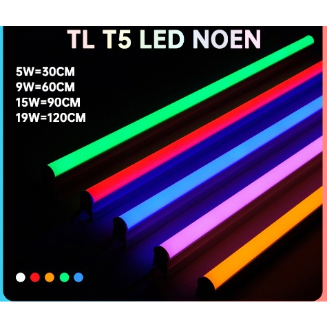 Jual Lampu TL Neon T5 LED 19W 120CM Tube Warna Warni/Lampu neon led ...