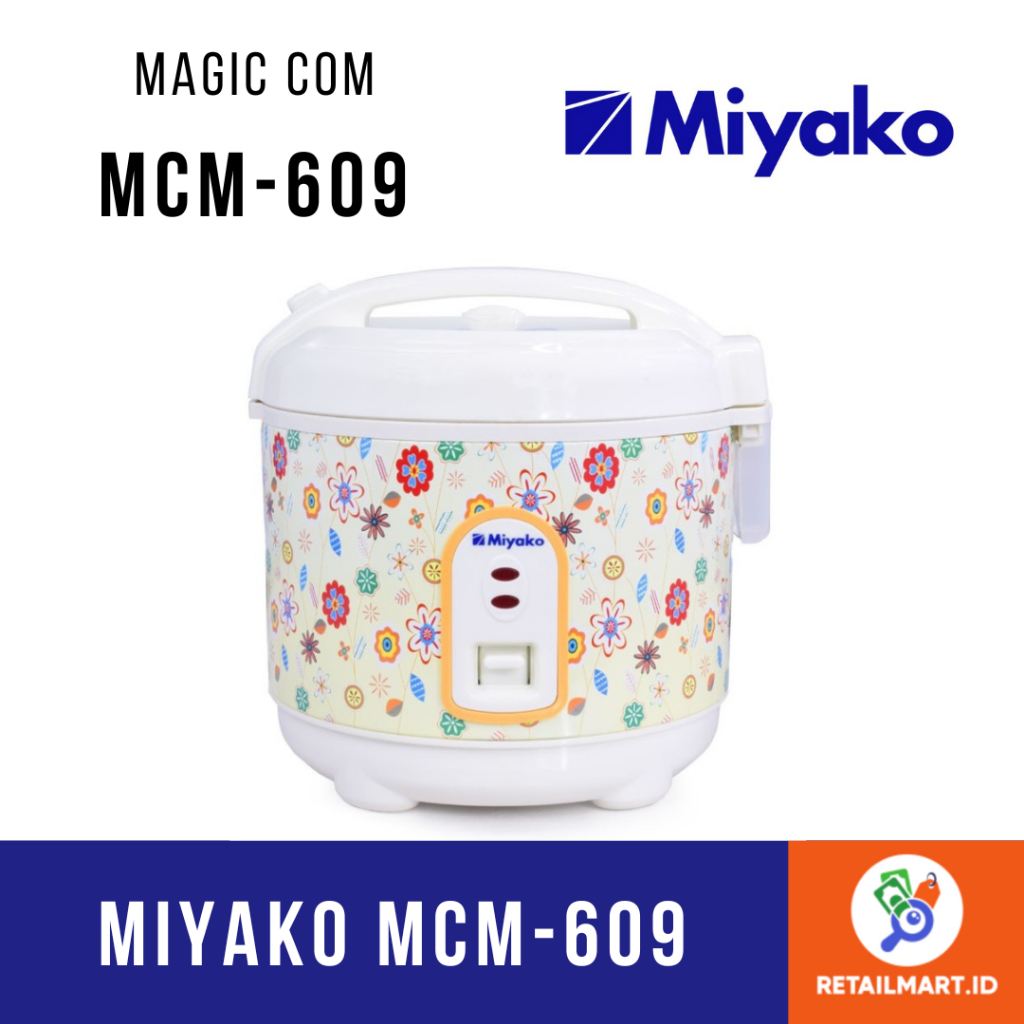 Jual MIYAKO : MCM-609 MAGIC COM / RICE COOKER 3 IN 1 PENANAK NASI ...
