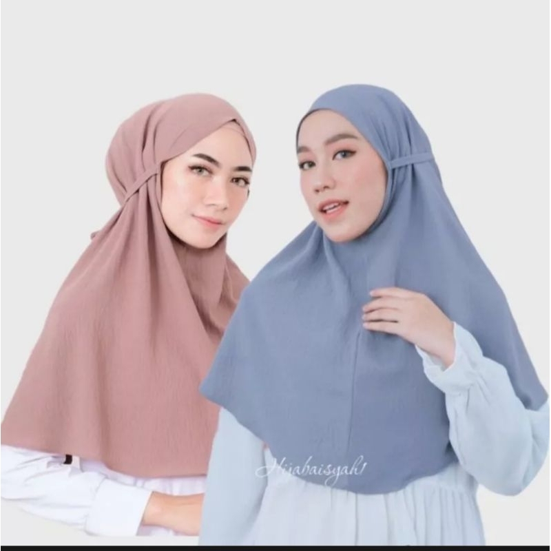 Jual crinkle non pet airflow|bergo crinkle|hijab instan | Shopee Indonesia