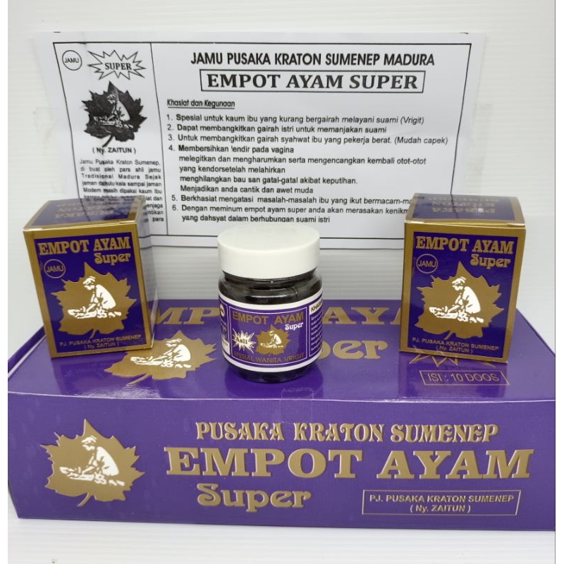Jual Jamu Empot Ayam Super Ny Zaitun Asli 100% | Shopee Indonesia
