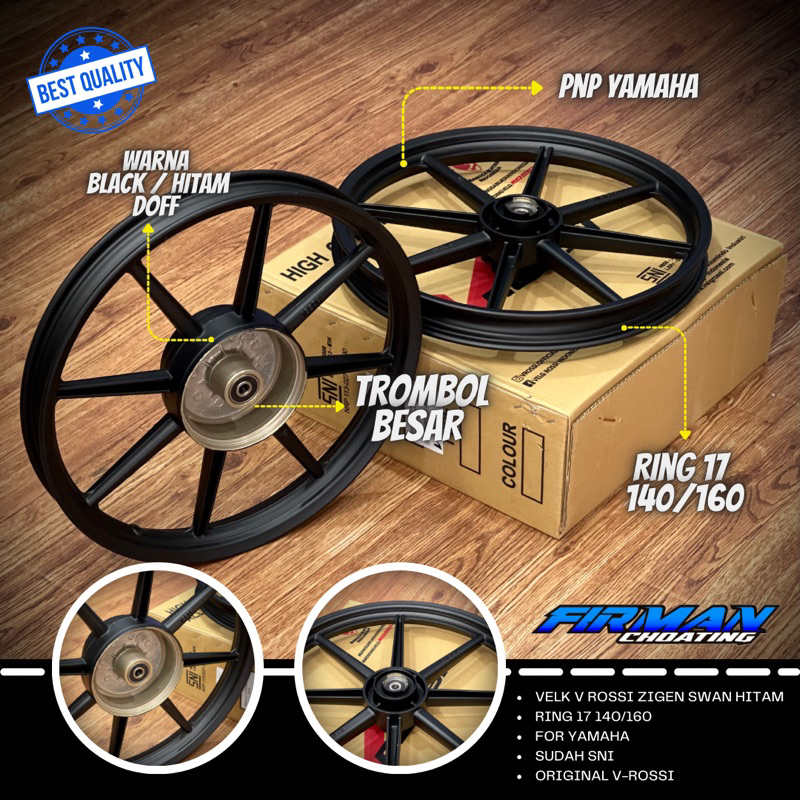 Jual VELK VELG ZIGEN SWAN HITAM DOFF F1ZR JUPITER MX OLD JUPITER Z ...