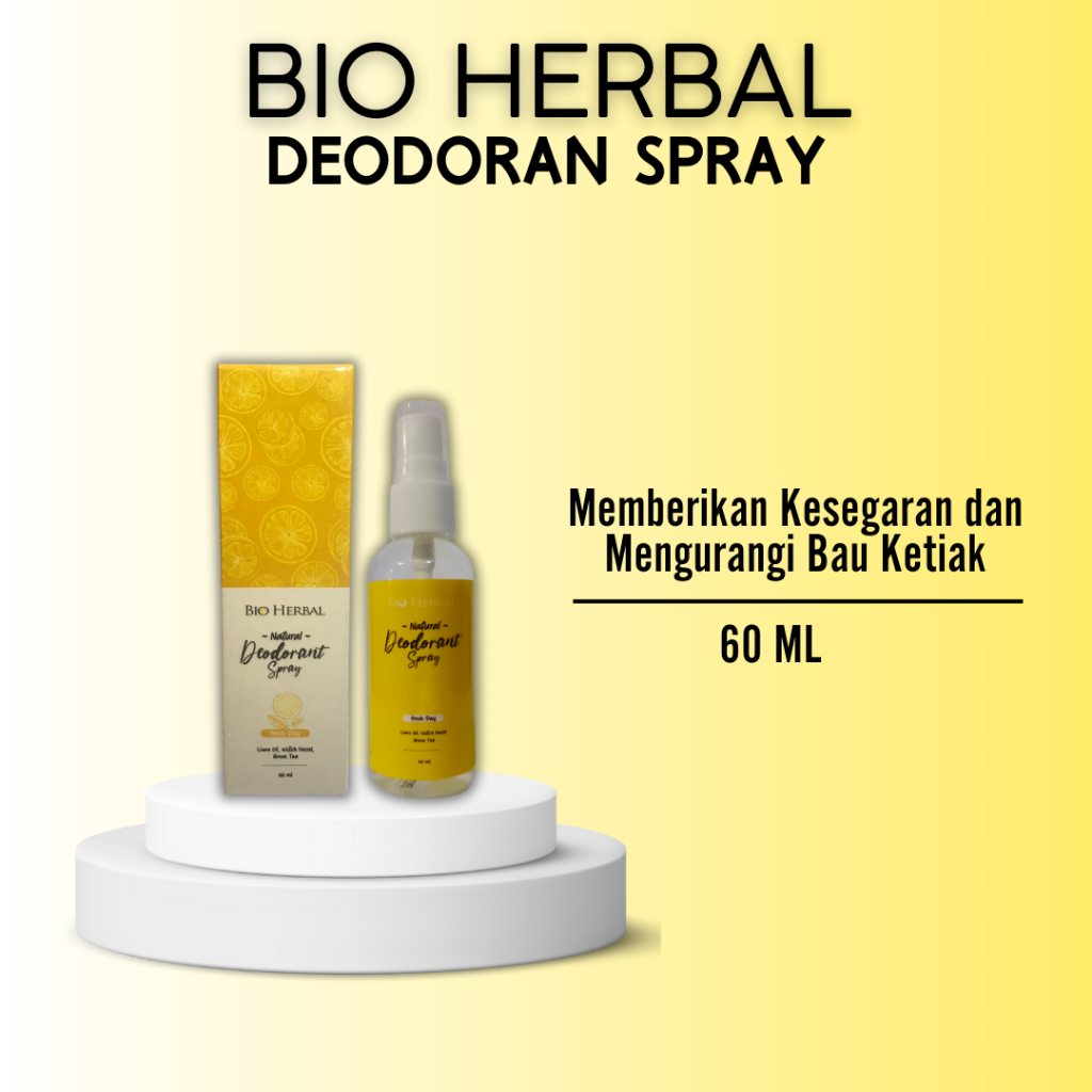 Jual Bio Herbal Deodoran Spray Perawatan Tubuh Menyegarkan dan ...