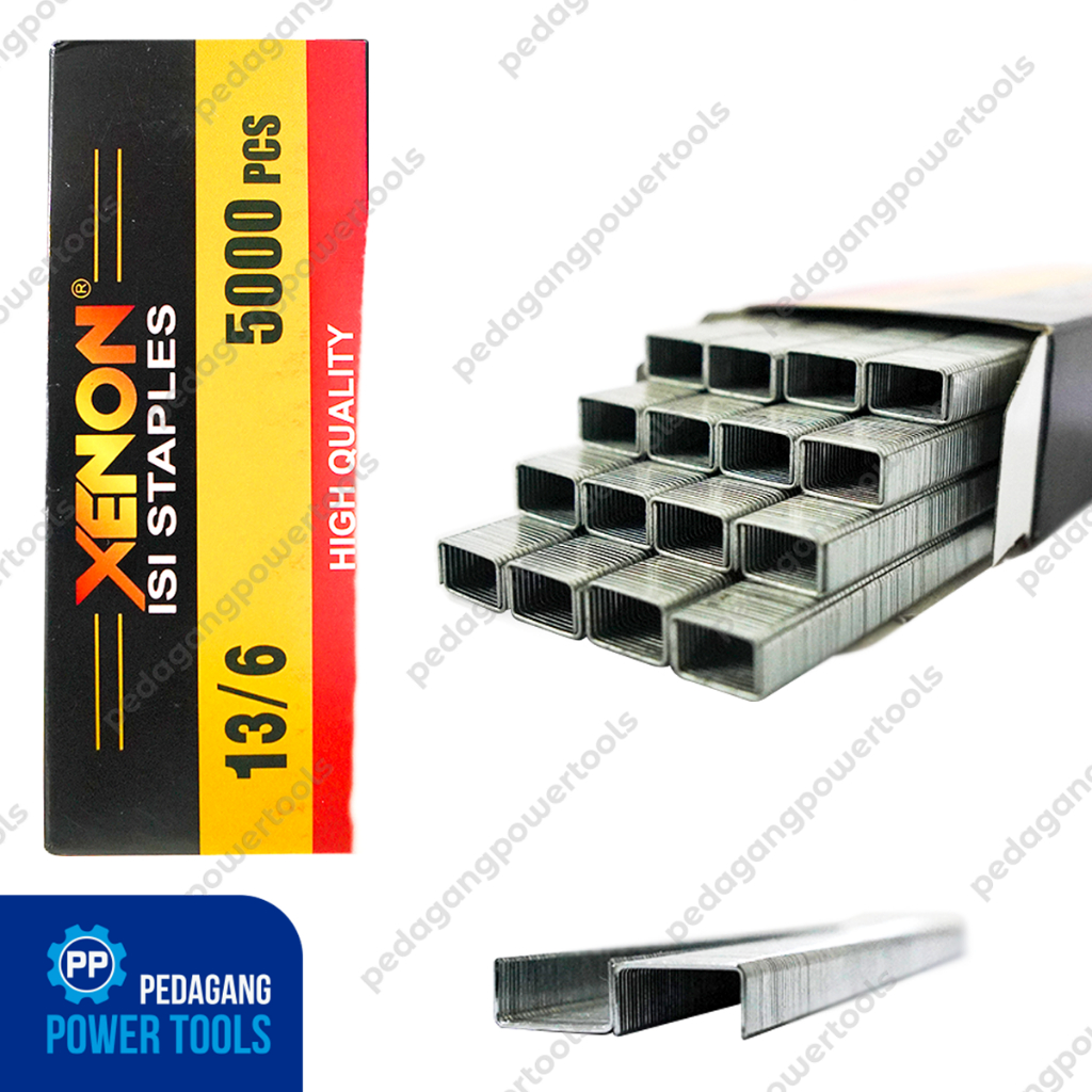Jual XENON 13/6 Isi Ulang Staples Tembak Refill Staple Gun Tacker 6 mm ...