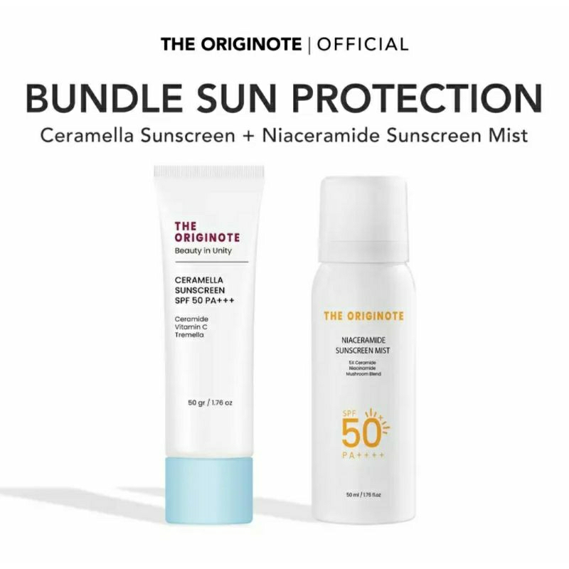 Jual (SUNSCREEN) The Originote Bundle Sun Protection - Ceramella ...