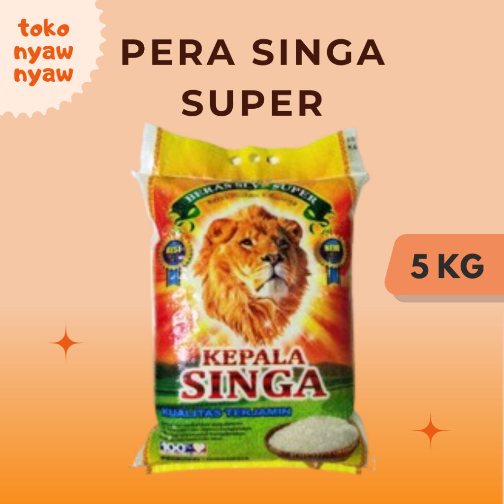 Jual Beras Pera super cap kepala singa 5kg / Beras Pera IR 42 | Shopee ... Jual Beras Pera super cap kepala singa 5kg / Beras Pera IR 42 | Shopee ...