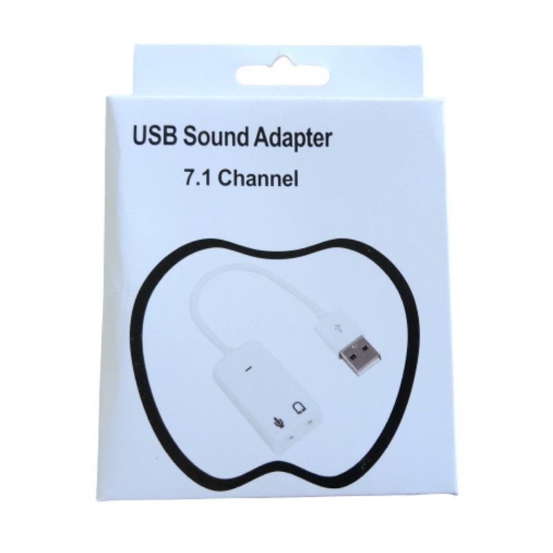 Jual Kabel USB Sound 7.1 white Channel Soundcard External Audio ...