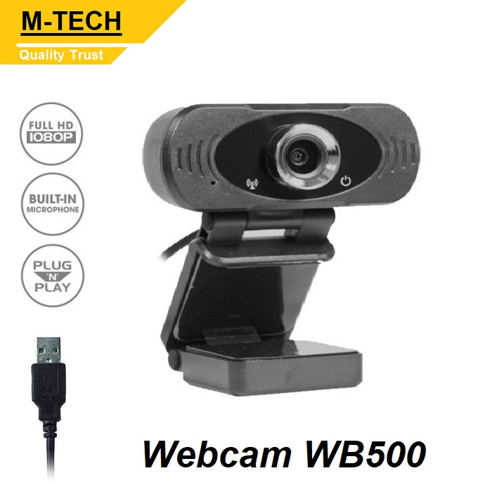 Jual M-Tech Camera Webcam WB500 1080P Full HD | Shopee Indonesia