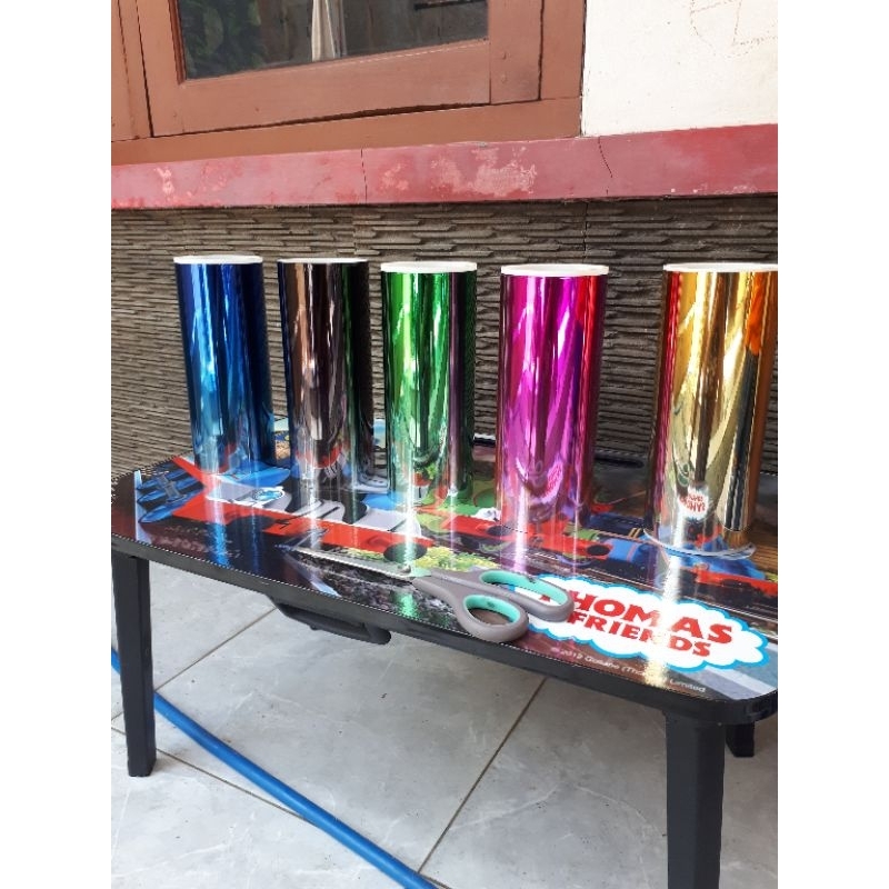 Jual KACA FILM MOBIL PELANGI KACA FILM DEGRADASI WARNA METERAN | Shopee ...